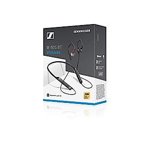 Sennheiser IE 80S BT Audiophile In Ear Bluetooth Headphone, Black