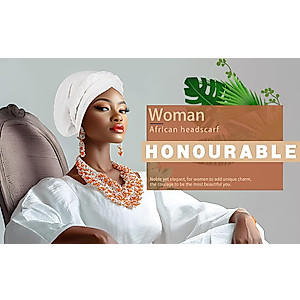 Fxhixiy Hijab Braid Silky Turban Hats for Women Cancer Chemo Beanies Cap Headwrap Headwear (Navy Blue)