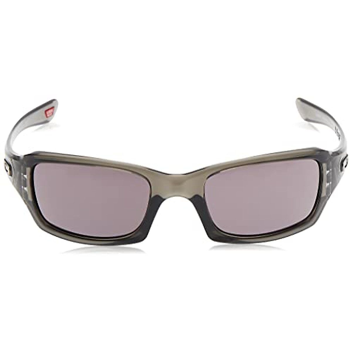 Oakley Men's OO9238 Fives Squared Polarized Rectangular Sunglasses, Grey Smoke/Warm Grey, 54 mm