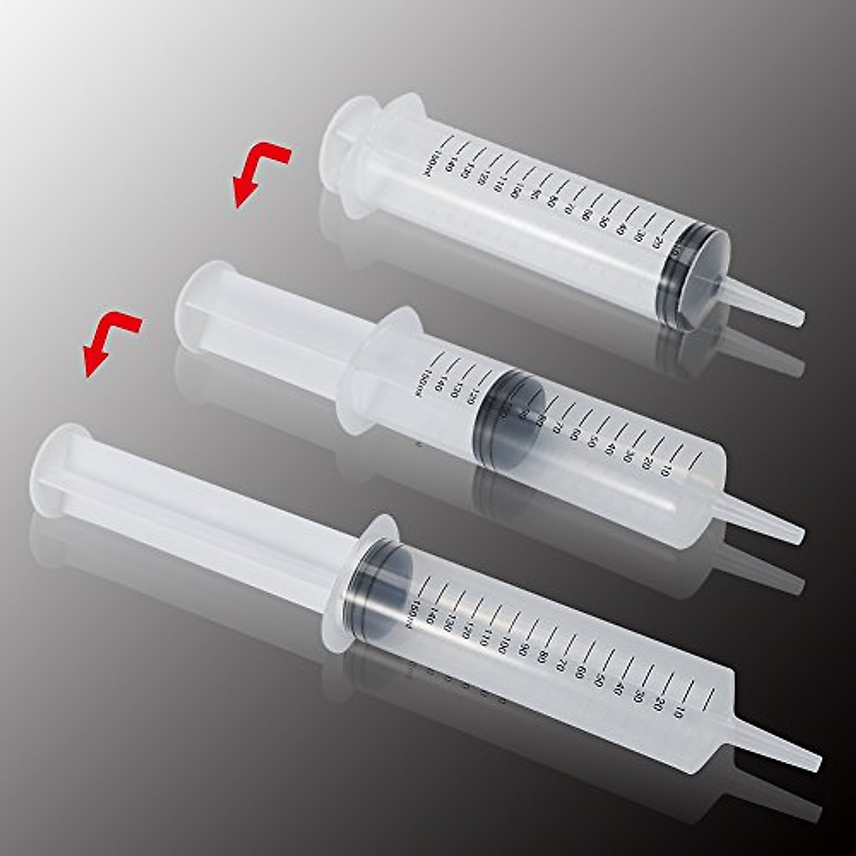 150ml Measuring Syringe Large Plastic Feeding Syringe Measuring Syringe for Measuring Hydroponic Nutrient and Solution Preparation