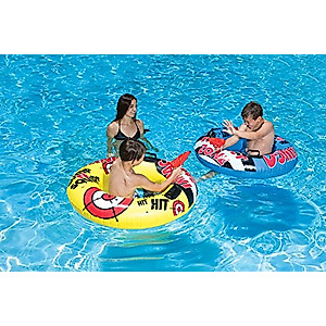 Poolmaster Bump N Squirt Swimming Pool Tube with Action Squirter, Yellow