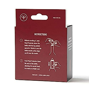 Big Betty - Pinot Protector Wine Bottle Stopper - Air-Tight, No Leak, Food Grade Nitrile - Red (6 Count)
