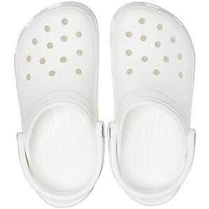 Crocs Unisex-Adult Classic Clogs (Best Sellers), White, 2 Men/4 Women