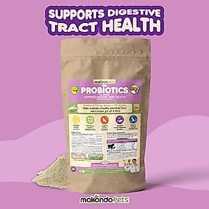 Probiotics for Dogs & Puppies–Extra Strength 9 Species, 5 Billion CFU per Scoop of Dog Probiotics and Digestive Enzymes for Dogs. Support Fiber for Dogs & Dog Allergy Relief– Powder Probiotic for Dogs
