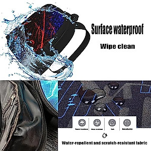 XDQRA Cartoon Backpack Large Bookbags for Travel School Daily with Leather Pen Bags -3