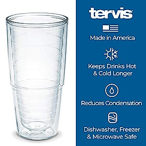 Tervis Made in USA Double Walled NFL Washington Insulated Tumbler Cup Keeps Drinks Cold & Hot, 24oz, Touchdown