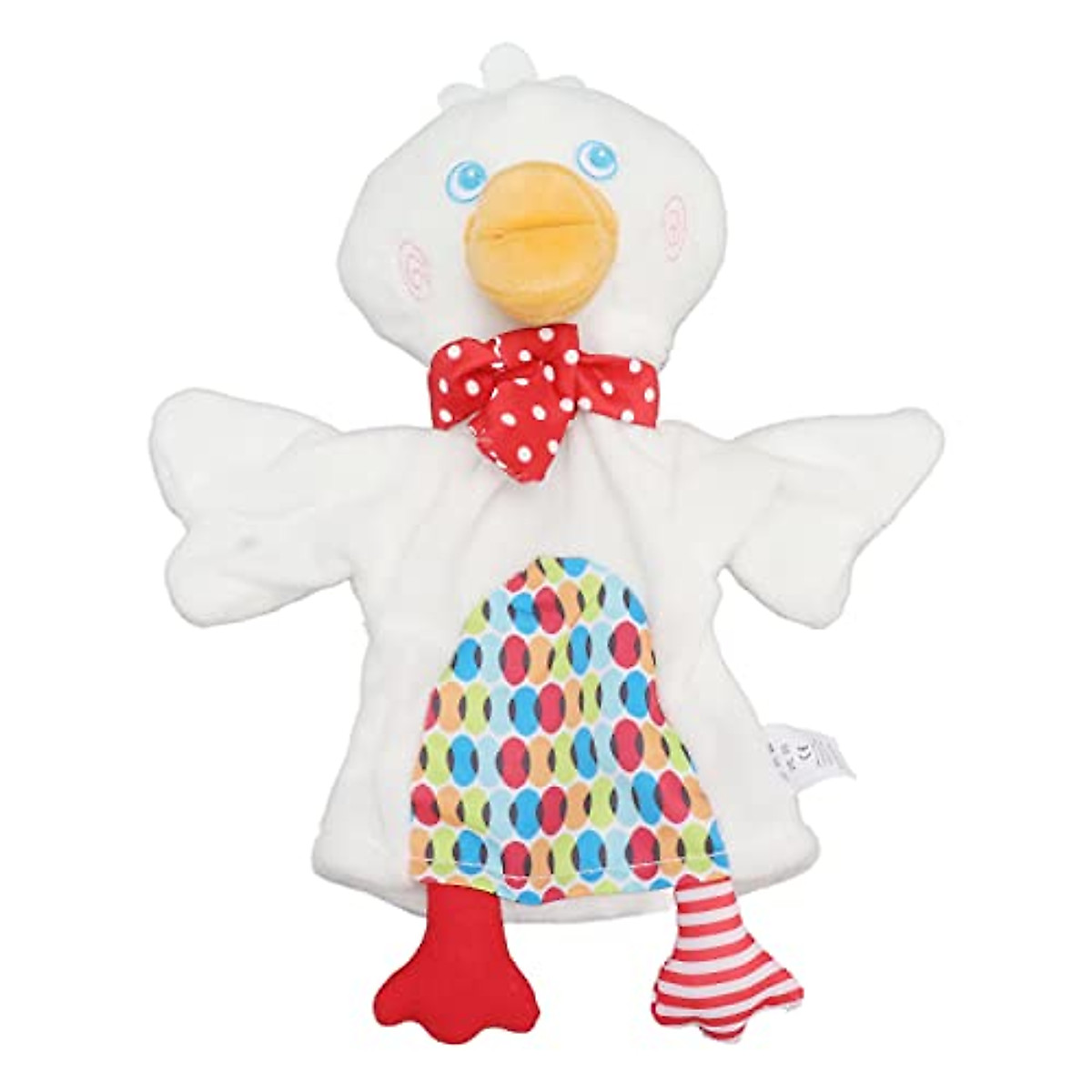 Baby Stuffed Animals Blanket, Visual Development Soft and Bright Colors Plush Cartoon Baby Security Blanket for Kids More Than 3 Months for Soothing Towels (White)