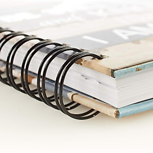 Christian Art Gifts Journal w/Scripture Be Still and Know Psalm 46:10 Bible Verse Coastal Beach 192 Ruled Pages, Large Hardcover Notebook, Wire Bound