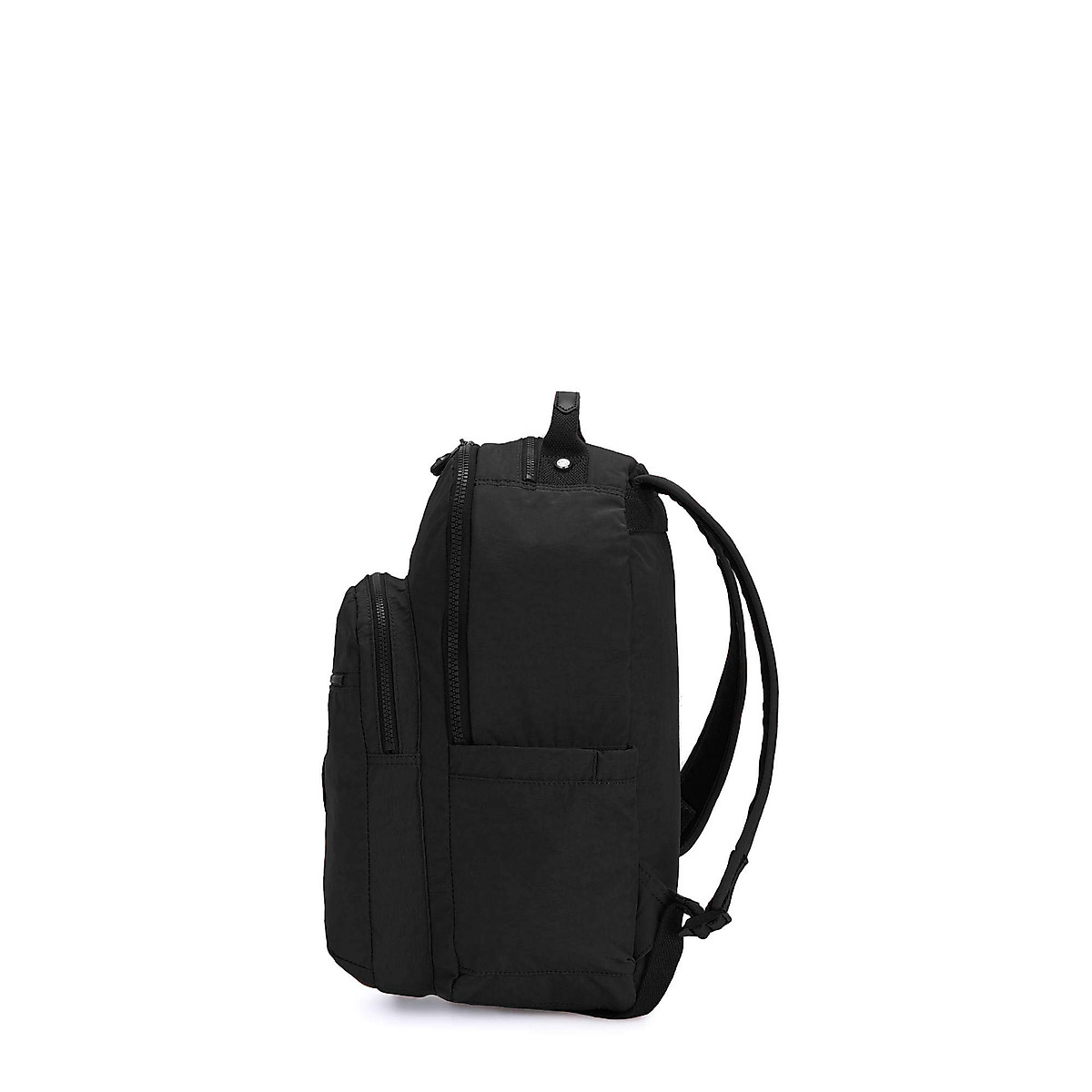 Kipling Women's Seoul Small Backpack, Durable, Padded Shoulder Straps with Tablet Sleeve, School Bag, Black Noir