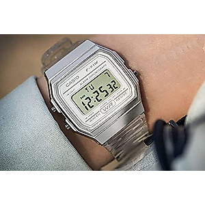 Casio F-91WS-4EF Unisex Transparent Silicone Pink Watch