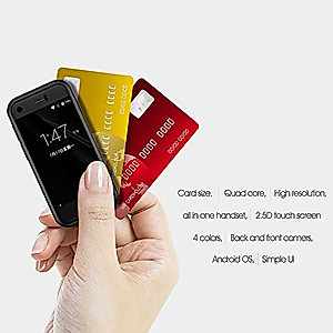 Mini Smartphone,Child Phone Sudroid SOYES The World's Smallest Cell Phone 2.5 Inch Android Small Phone Quad Core 1G+8G 5.0MP Dual SIM High Definition Mini Phones Unlocked 3G Mobile Phone (Black)