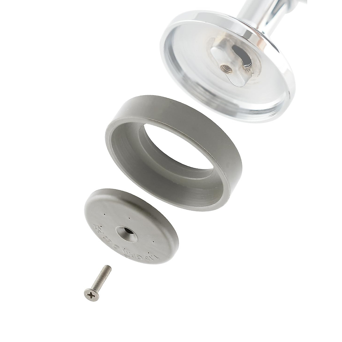 Phivan Pre-Rinse Spray Valve Repair Kit 1.15 GPM Spray Face Bumper and Screw Repair Part for All Commercial Sink Kitchen Faucet Dish Sprayer (Gray)