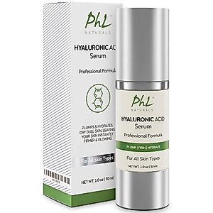 Hyaluronic Acid Serum for Face - Pure Anti-Aging Serum with Vitamin C and E- Intense Hydration Booster Non-Greasy, Paraben-Free, Best Hyaluronic Acid for Your Skin - 1 fl oz