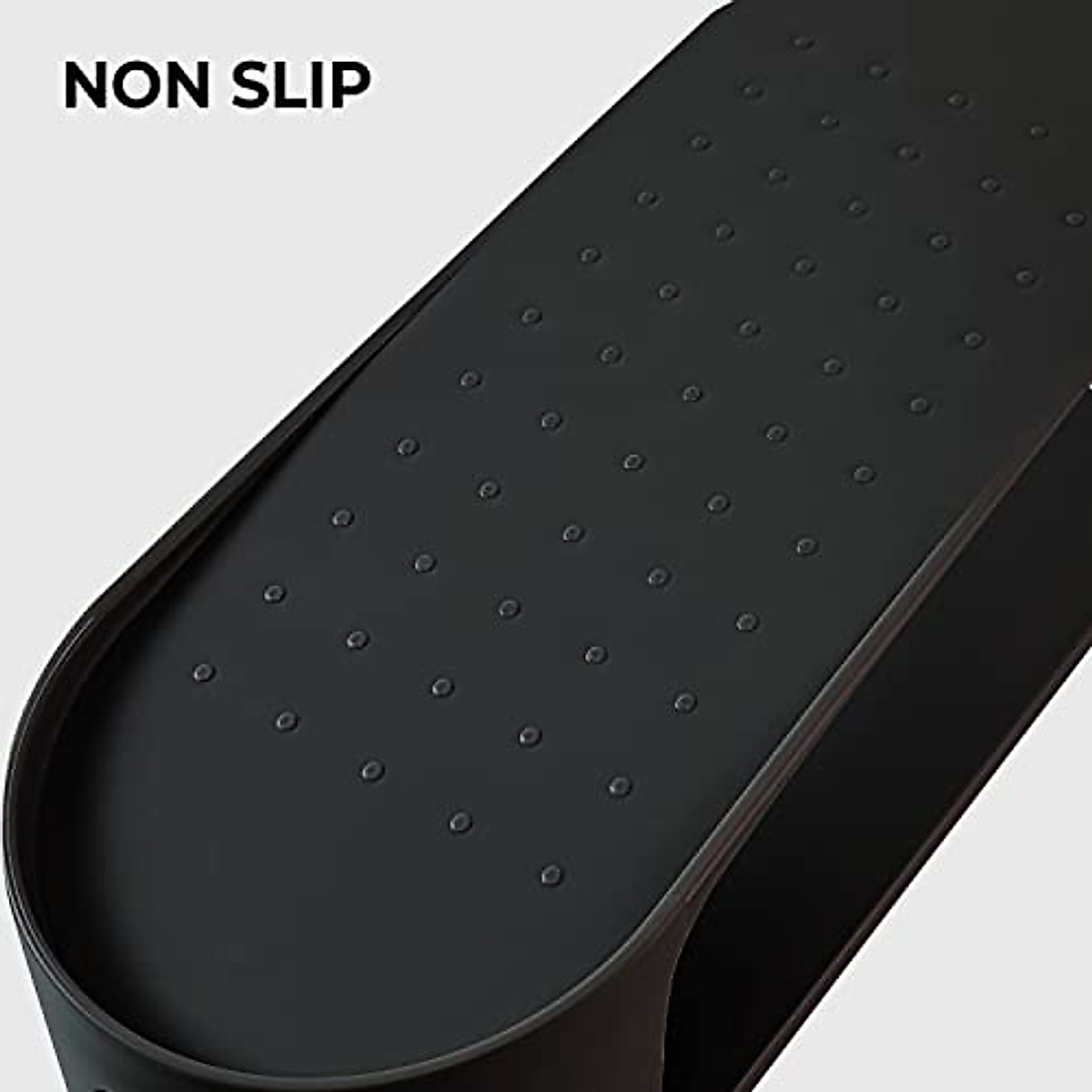 carrotez Shoe Slots Organizer 3 Pack - [Litem] Space Saving Shoe Organizer Rack for Closet - Easy Shoe Stacker, 9.84'' x 3.89'' x 4.26'' (Black, 3 Pack)