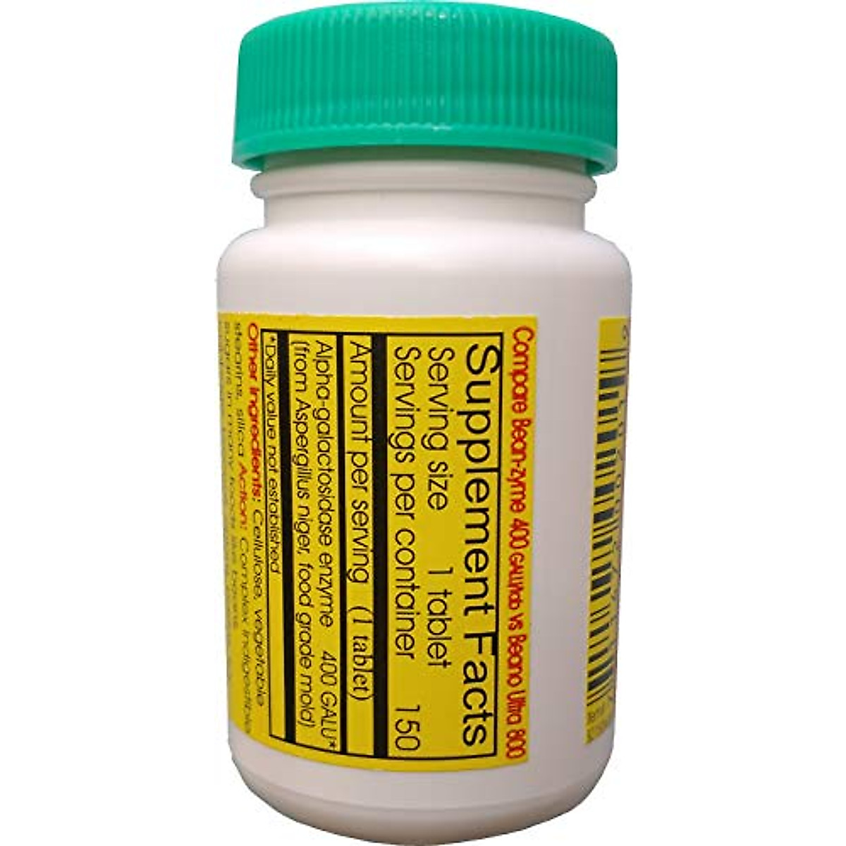 ValuePricedMeds Bean-Zyme Extra Strength (150 ct) is 400 GAUL per Tablet