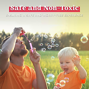 JOYIN 32 Pack Mini Bubble Wands, 8 Colors Circle Party Favors for Kids, Goodie Bag Stuffers, Treasure Box Toys, Classroom Prizes for Boys Girls