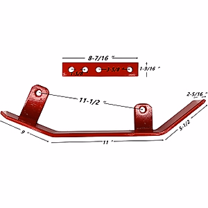 Right & Left Hand Skid Shoe Kit Replaces King Kutter 505057 505050 for Rural King Country Way Sigma 4FT 48” 5FT 60” 6FT 72” 7FT 84” Rotary Tiller for ASC Rotary Tiller 77709 77710 77711