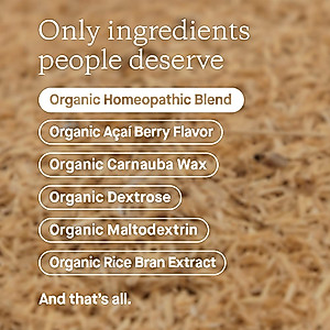 Genexa Flu Fix | Multi-Symptom Flu Remedy for Kids & Adults | Delicious Organic Acai Berry Flavor | Certified Organic & Non-GMO | Homeopathic Remedy Made Clean | 60 Chewable Tablets