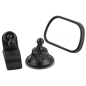 KUYYFDS Baby Car Seat Mirror Adjustable Shatter Proof Rear Viewing Mirror 3PCS Black Mirrors