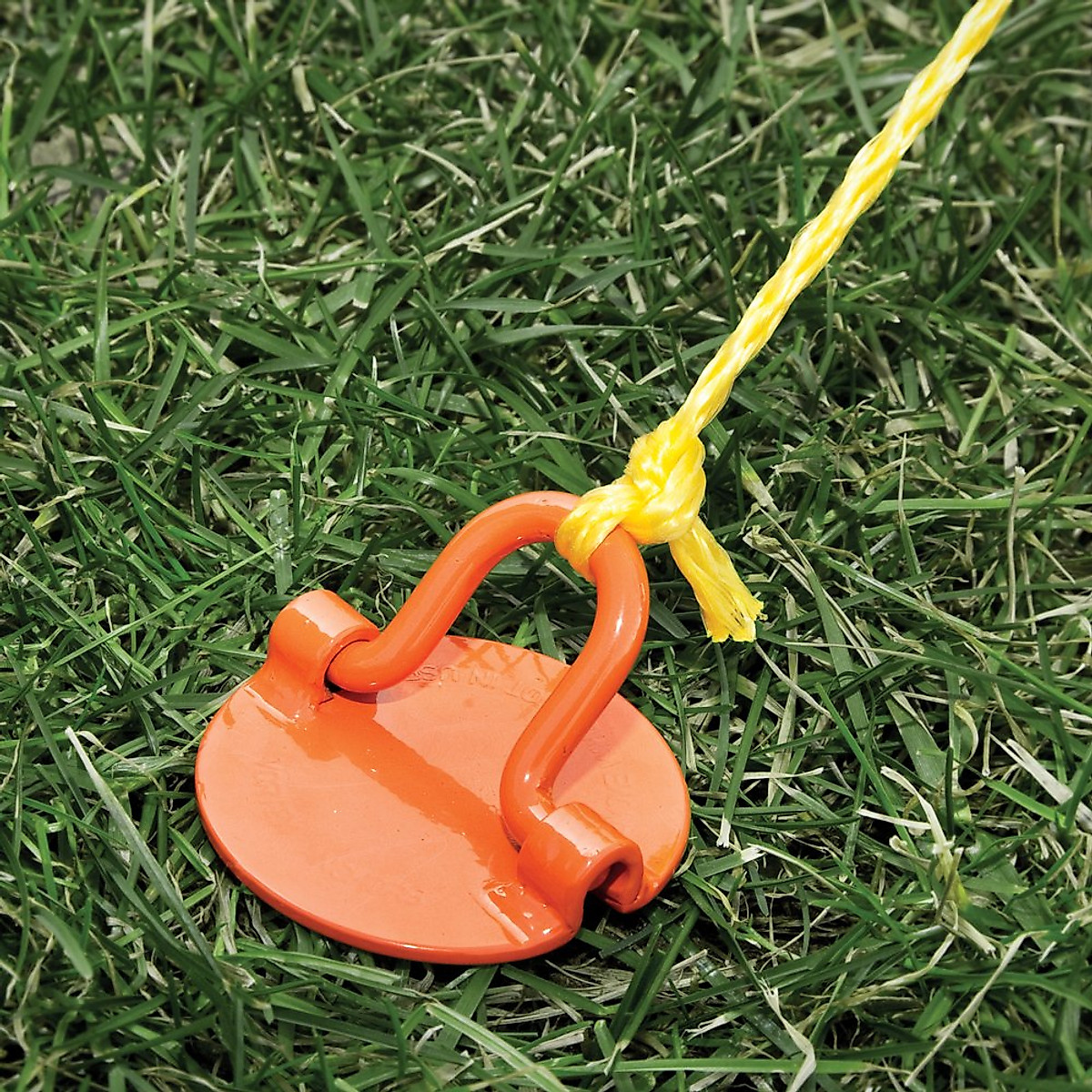 Liberty Outdoor ANCFR16-ORG-R Folding Ring Spiral Ground Anchor, 16-inch, 4 Pack