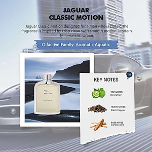 Jaguar Classic Motion Eau de Toilette Spray for Men, 3.4 Ounce
