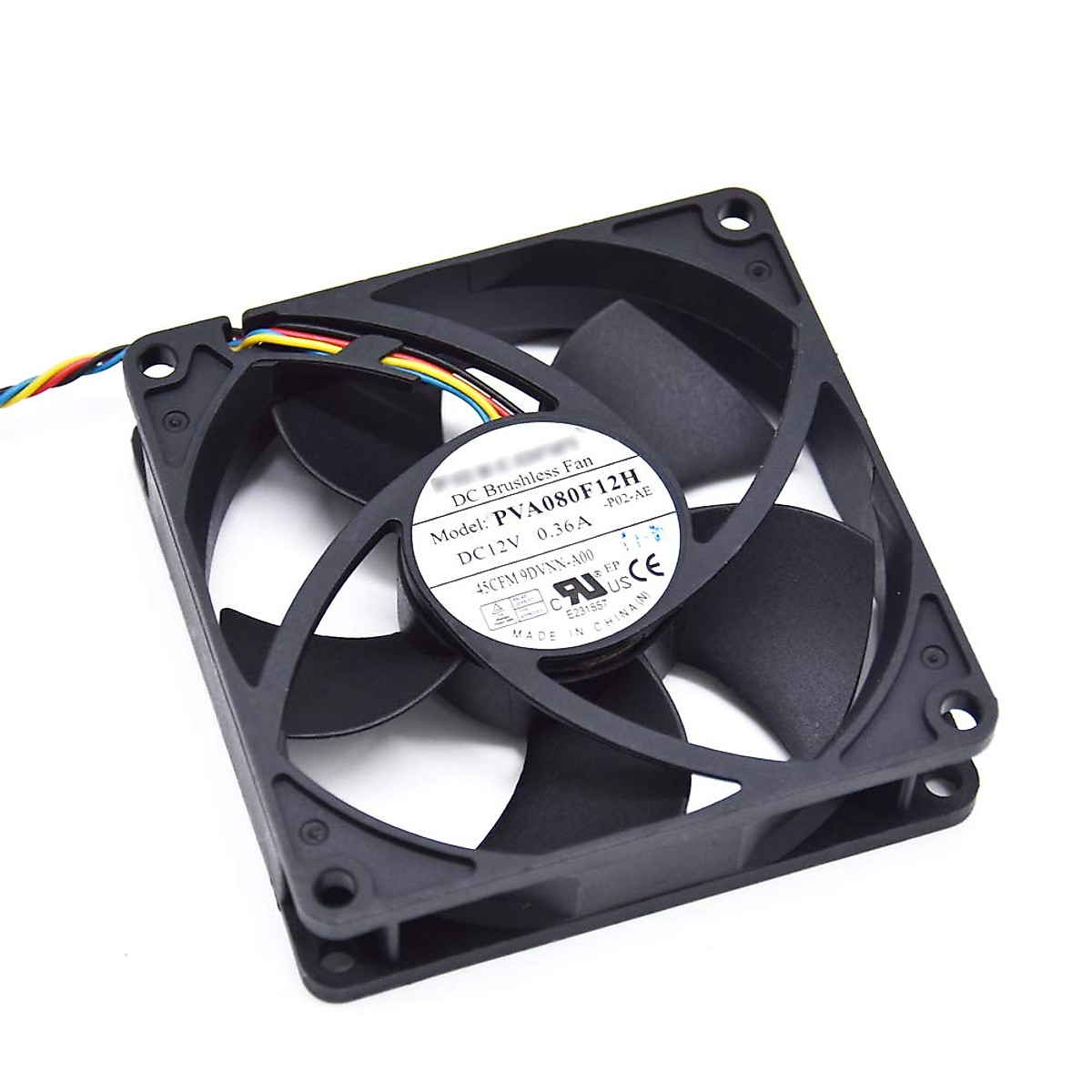 BAY Direct 12V 0.36A 4WIRE 4.32W 80 * 80 * 20mm Replacement Rear Case Fan for Dell OptiPlex 790 990 SFF Compatible Part Number PVA080F12H 725Y7