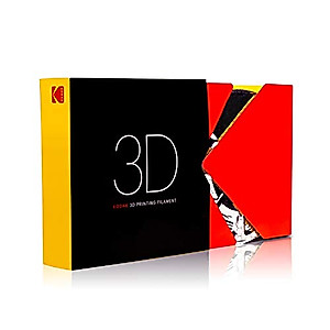 KODAK PLA Filament 1.75mm for 3D Printer, Black, Dimensional Accuracy +/- 0.02mm, 750g Spool (1.7lbs), PLA Filament 1.75 Used as 3D Printer Filament to Refill Most FDM Printers