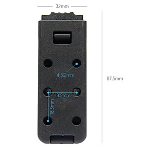 7PCS Nylon Pocket Clip with 14 Sets Screws Fit for K Sheath Knife Case, Deep Carry Back Clip Waist Clip DIY Replacement