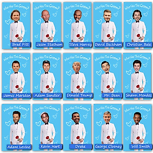 ukebobo Bridal Shower Games - Scratch Off Bridal Shower Game.Funny Bachelorette Party Games - Who Has The Groom - 33 Sheets Blue