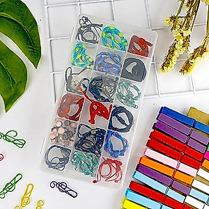 Craft Organizers And Storage Box 18 Grids Clear Plastic Bead Organizer Clear Storage Containers With Adjustable Dividers Tackle Box Organizers And Storage Plastic Storage Containers Organizer Box