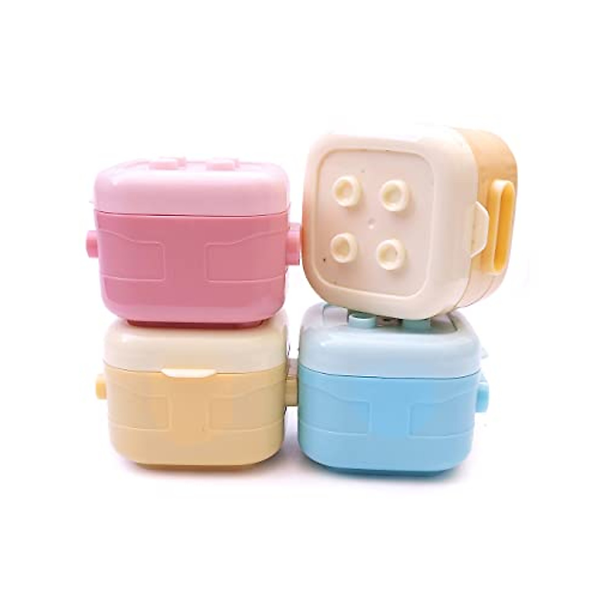 Epik Baby Food container, prefer for daycare, 4 pack leakproof storage container with silicone Lid, 4 Oz, Freezer, Dishwasher and microwave Safe, Unbreakable Food Storage - No Glass