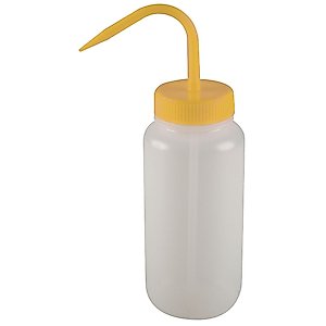 Wash Bottle, Standard Spout, 16 oz., Yellow