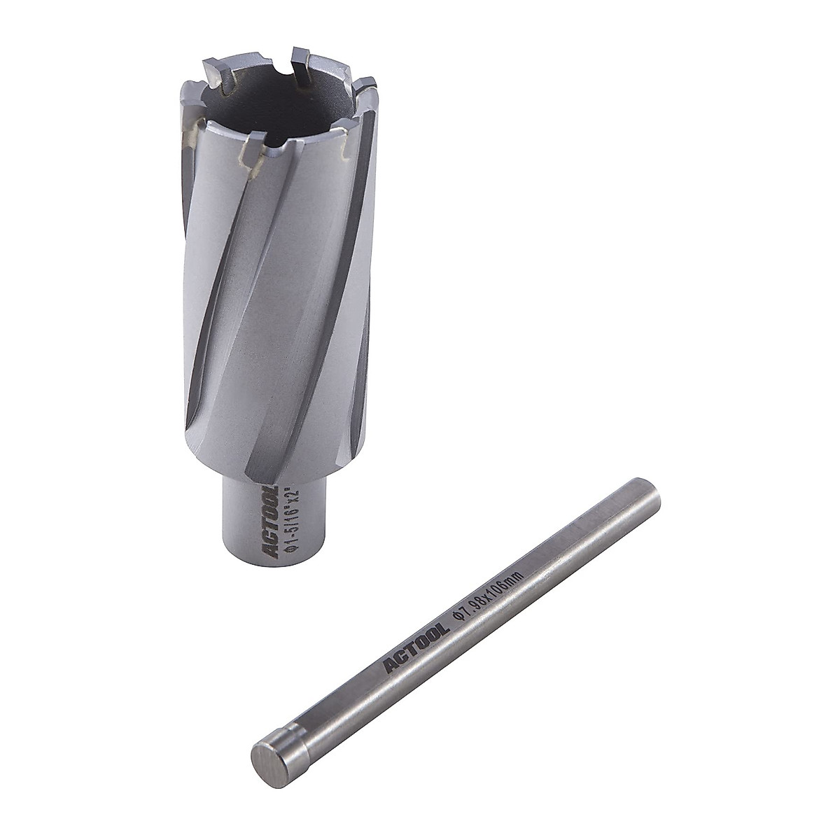 ACTOOL 1-5/16'' Diameter x 2'' Depth of Cut Carbide Tipped TCT ANNULAR Cutter with 3/4'' Weldon Shank