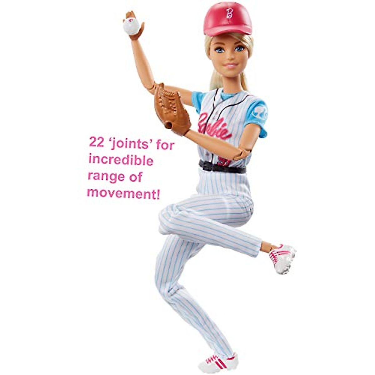 Barbie Ultra-Flexible Baseball Doll with Mitt
