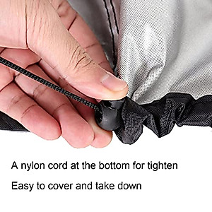 RTMX&kk Garden Square Hot Tub Cover 210D Oxford Fabric Outdoor SPA Bath Pool Cover Waterproof Dustproof Anti-UV Multiple Sizes to Choice,Beige,215x215x30cm