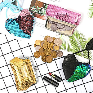 Little Girl Crossbody Bag,Glitter Crossbody Purse Messenger Bag Hand Bag Toddler Kids Purse with Sparkly Crown Hair Clip,Pink and Purple