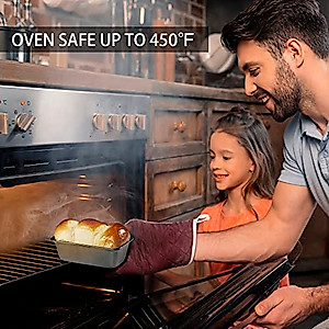 Tiawudi 6 Pack Mini Loaf Pans, Non-Stick Baking Bread Pan, Carbon Steel Bakeware