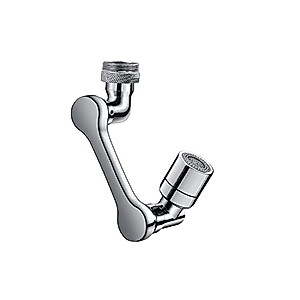 1080 Faucet Extender for Bathroom Sink,Swivel Faucet Aerator Brass,Universal Splash Filter Faucet 1080 Rotating,2 Water Outlet Modes,for Bathroom