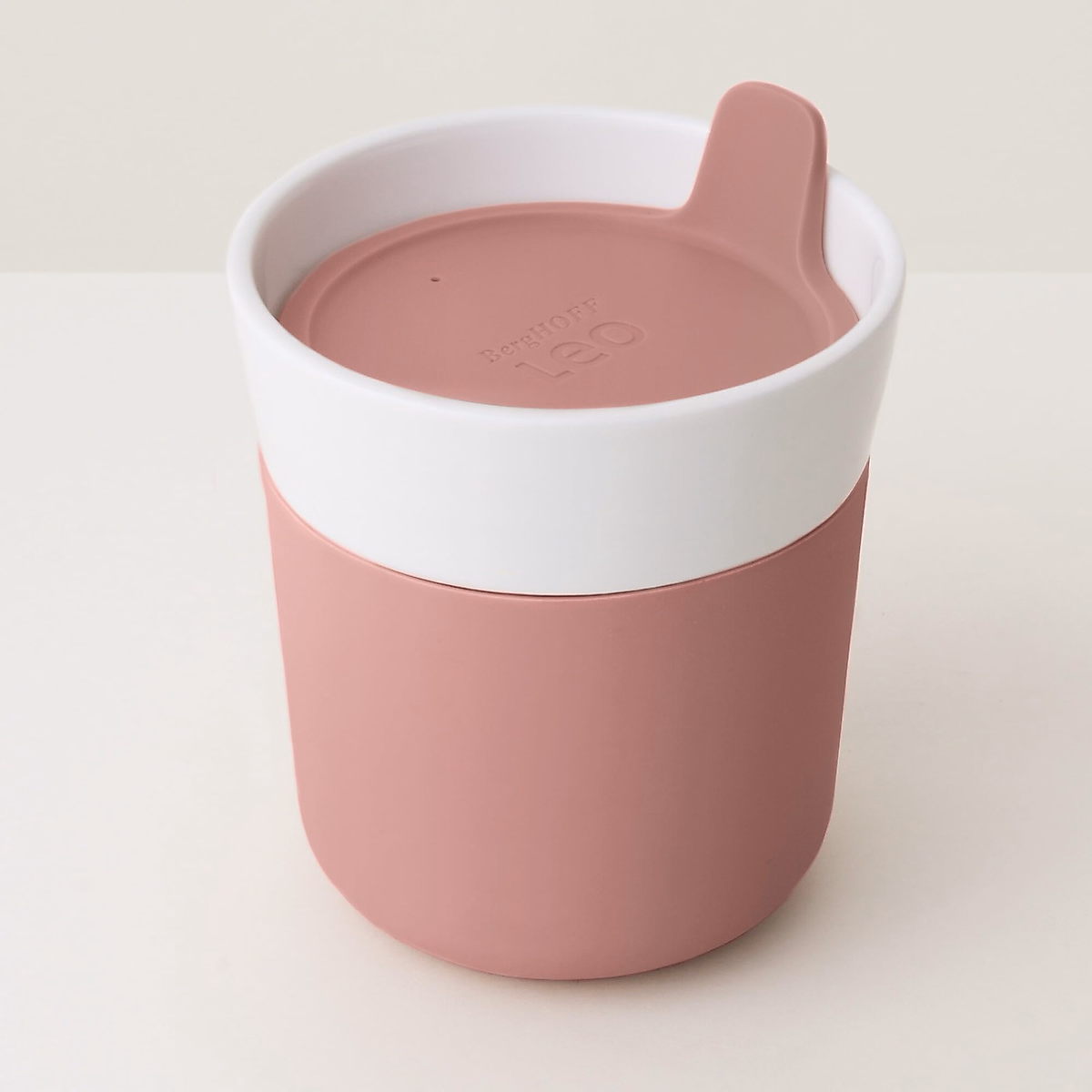 Berghoff 0.25 Litre Porcelain Travel Mug, Pink White