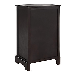 SAFAVIEH Home Collection Carrie Brown/ Natural Wicker 3-Drawer Storage Nightstand Side Table (Fully Assembled)