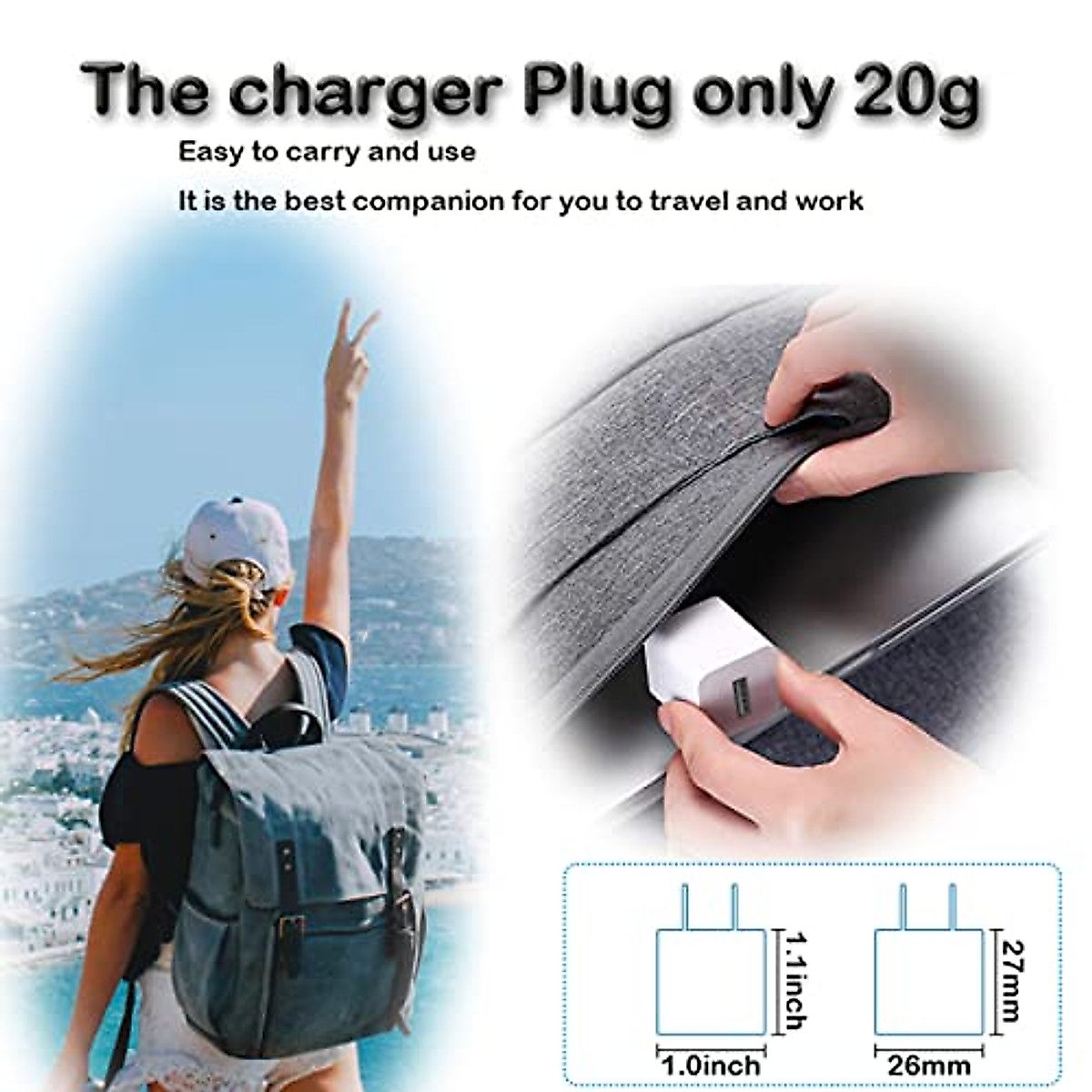 FANGBEN USB Wall Charger Block,4Pack USB Charger Plug Box Charging Cube Cell Phone Brick Compatible with iPhone Xr X Xs Xs Max SE 8 8 Plus 7 7 Plus 6 6s Plus 5 5S