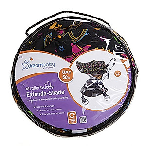 Dreambaby Animals Stroller Sun Shade, Large, Black
