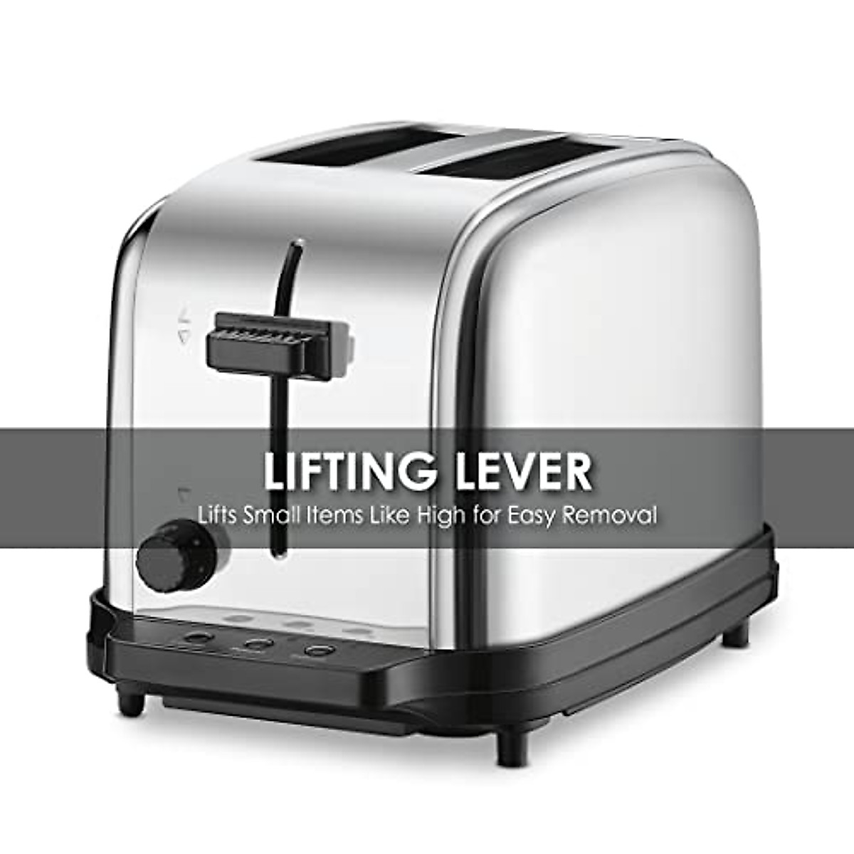 Waring Commercial WCT702 2-Slice Commercial Light Duty Pop-Up Toaster, 120V, 5-15 Phase Plug, Silver, 2-Compartment