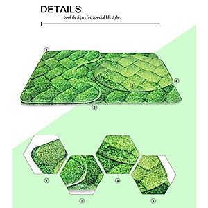 Coloranimal You are My Sunshine Sunflower Design Home Decoration 3 Piece Set U-Shaped Toilet Mat+Area Rug+Toilet Lid Covers