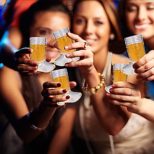 Cowboy Boot Shot Glasses - Set of 24 Latest Cowboy Pattern 1.5oz Plastic Clear Shot Glasses Bulk Disposable Reusable Shot Glass Cups Western Themed Party Decorations for Bachelorette,Birthday,Tequila