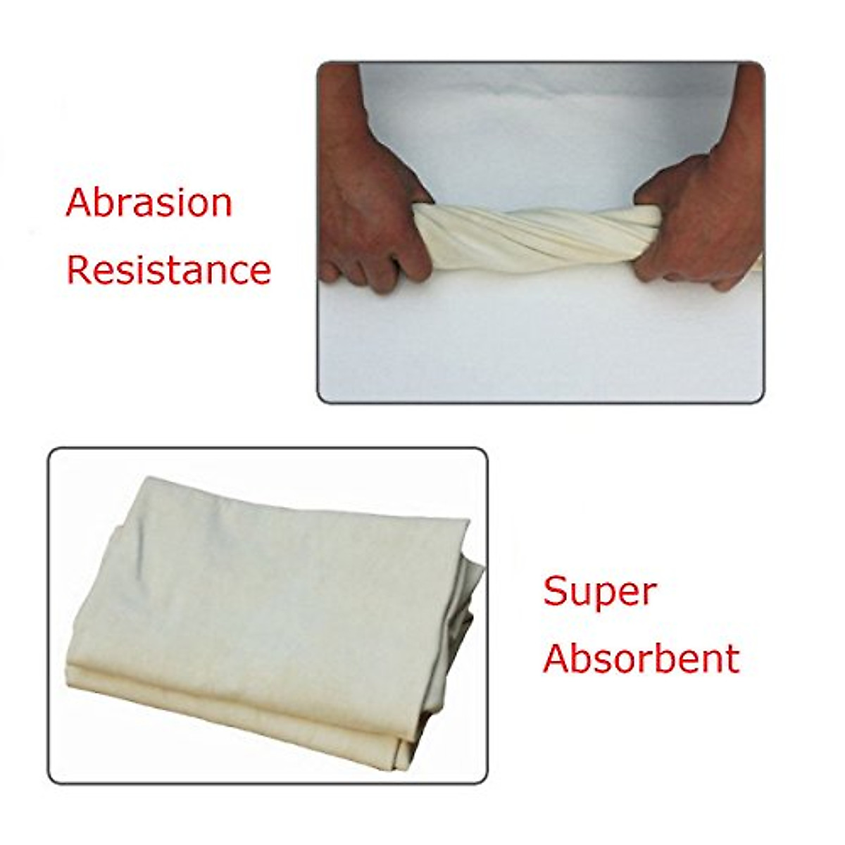 Car Nature Chamois Real Leather Washing Cloth Cleaning Towel Wipes Clean Cham H88 (40X70cm)