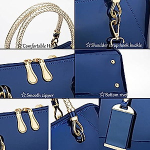 DDQYYSPP Shiny Patent Women Faux Leather Handbags Crossbody Bag Top Handle Purse Satchel Bag Shoulder Bag