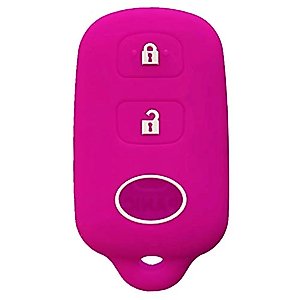 Rpkey Silicone Keyless Entry Remote Control Key Fob Cover Case protector Replacement Fit For Scion xA xB Toyota Celica Echo FJ Cruiser Highlander Prius RAV4 Tacoma Tundra Yaris HYQ12BBX (Violet)