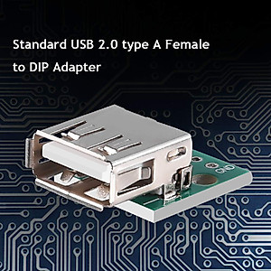 10Pcs USB 2.0 Breakout Board, MELIFE USB to DIP Adapter 2.54mm Breakout Board 4 Pins Pinboard USB Type A Breakout Board