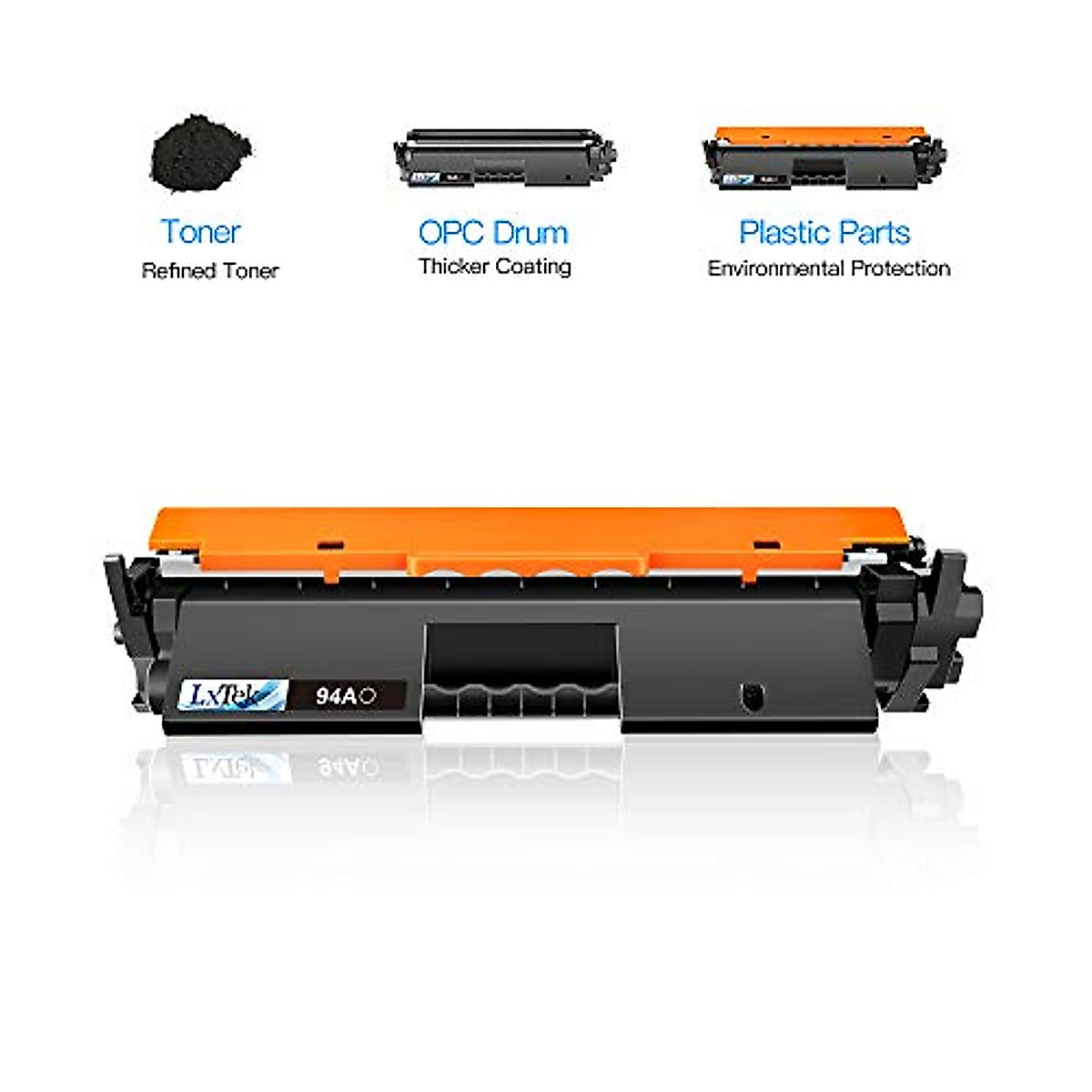 LxTek Compatible Toner Cartridge Replacement for HP 94A CF294A to Compatible with Laserjet Pro M118dw, M118, M148dw, M148fdw, M148 Series, M149 Printer (Black, 2 Pack)